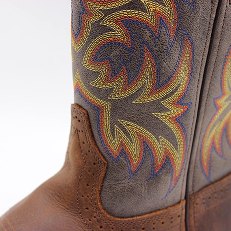Cleab® LF116 USA Men's Western Genuine Leather Square Toe Premium Boots ...